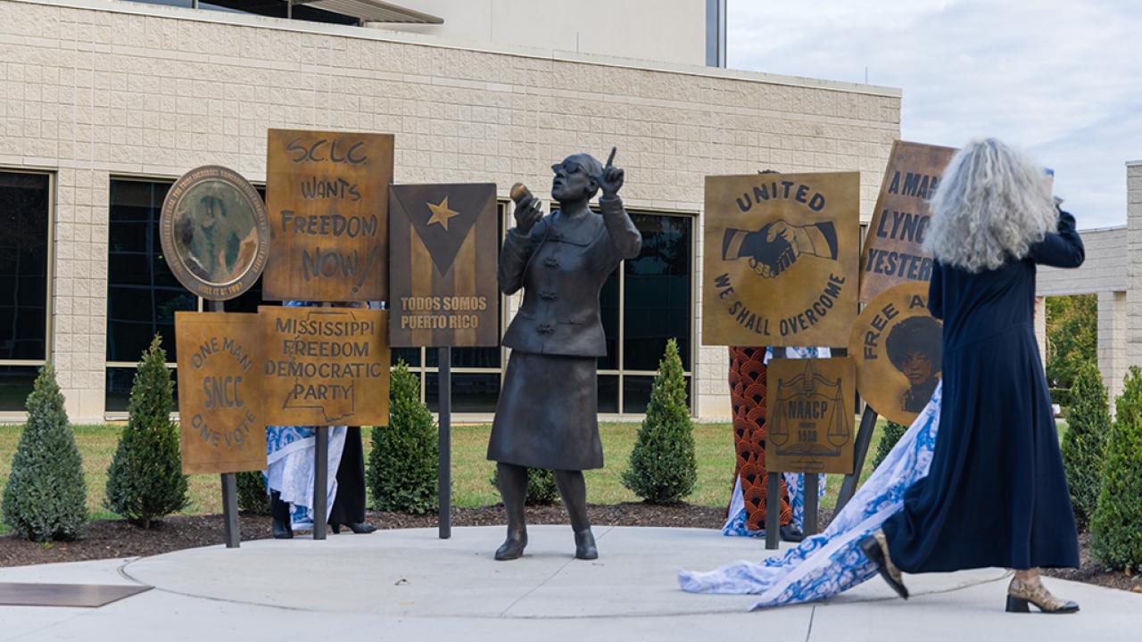 World's first statue of Ella Baker unveiled | The Ohio State University